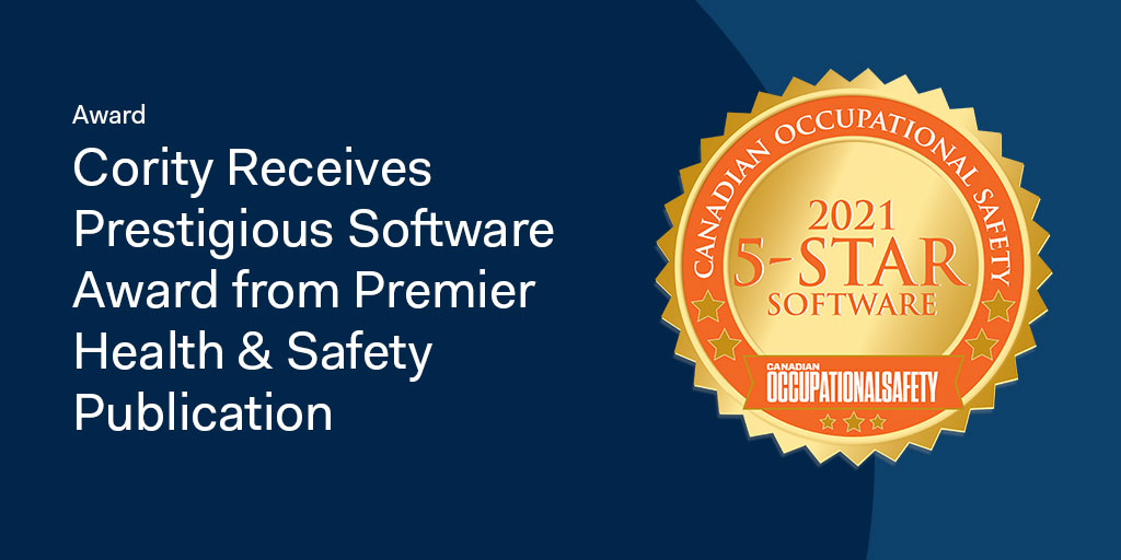 Cority Receives Prestigious Software Award from Premier Health & Safety ...